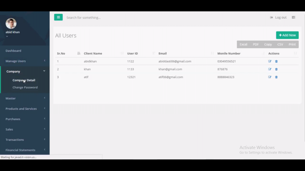 ERP Cloud Based Accounting Software – IT VISION | Web & Software Technology