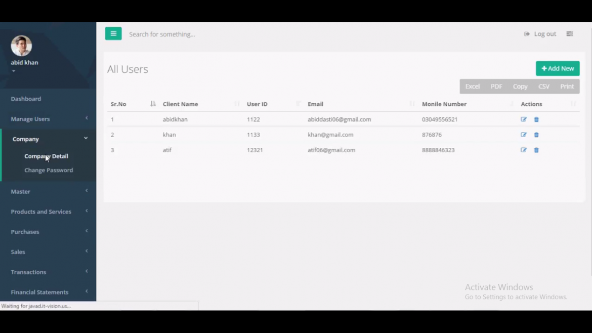 ERP Cloud Based Accounting Software – IT VISION | Web & Software Technology