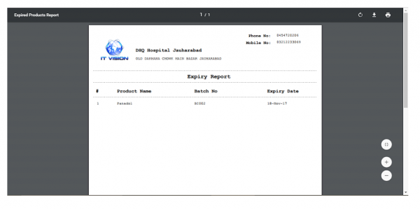 near to expiry report – IT VISION | Web & Software Technology