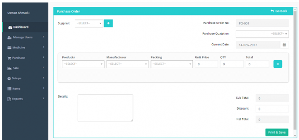 Pharmacy Management System Software – IT VISION | Web & Software Technology